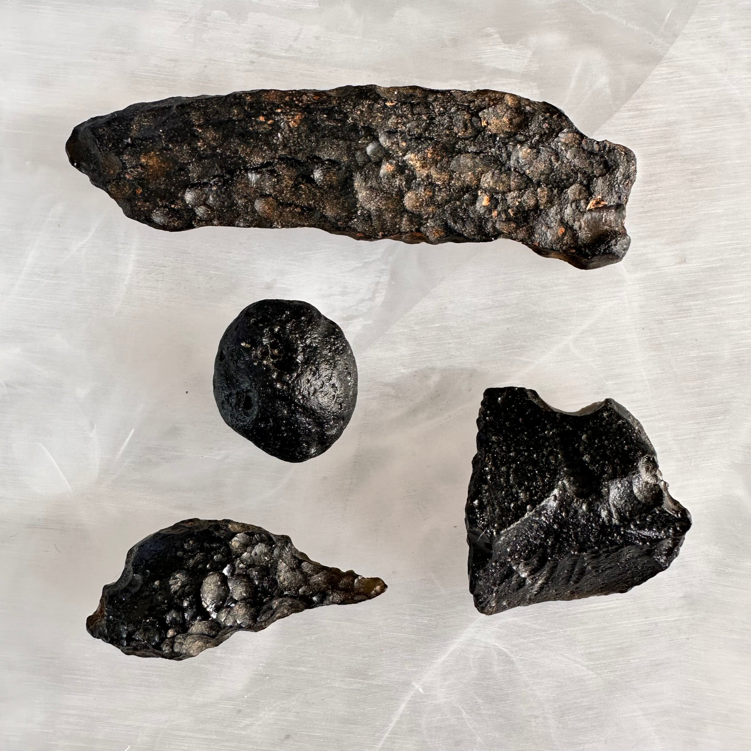 Tektites x4 – Rare and Beautiful