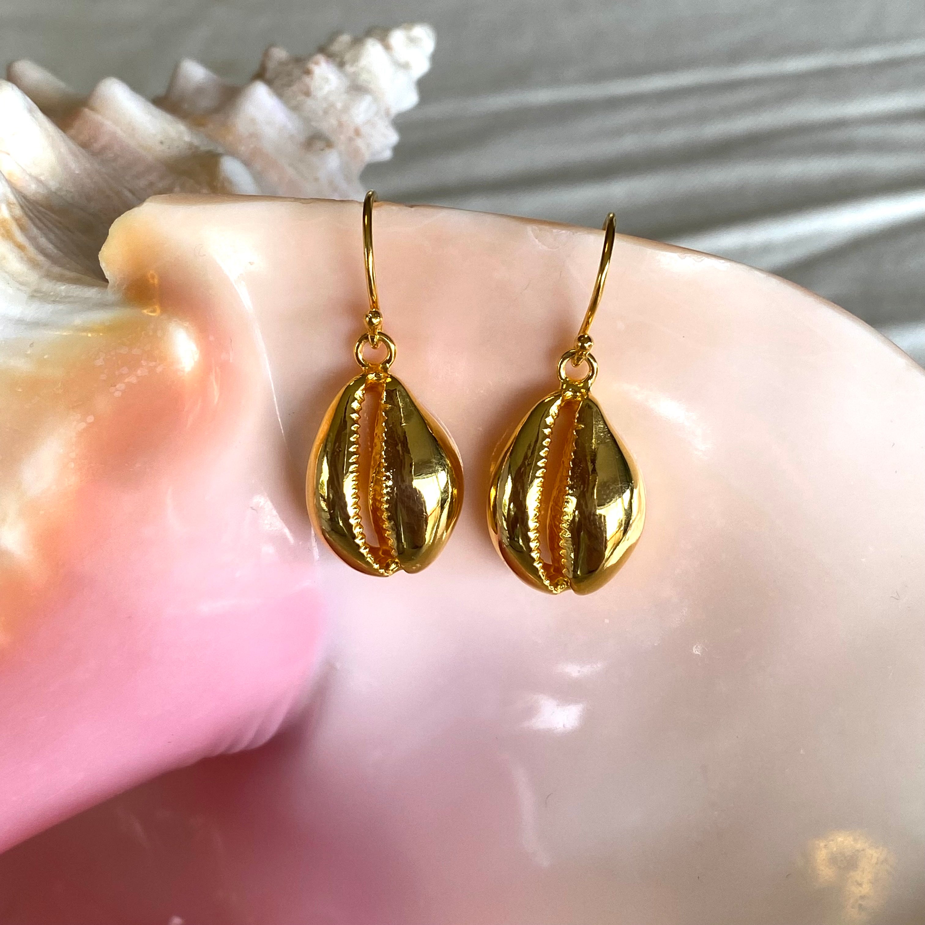 Cowrie Shell Earrings – Rare and Beautiful